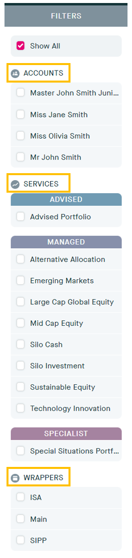 How to use Filters – Client Support